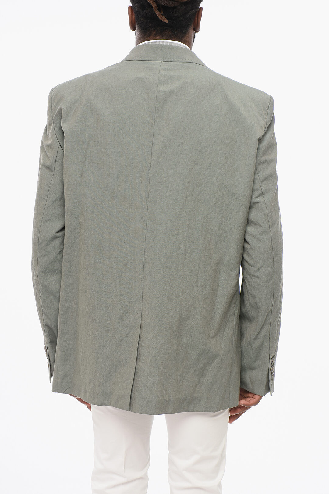 Mihara Yasuhiro Half-lined Blazer with Crumpled Effect Design men ...