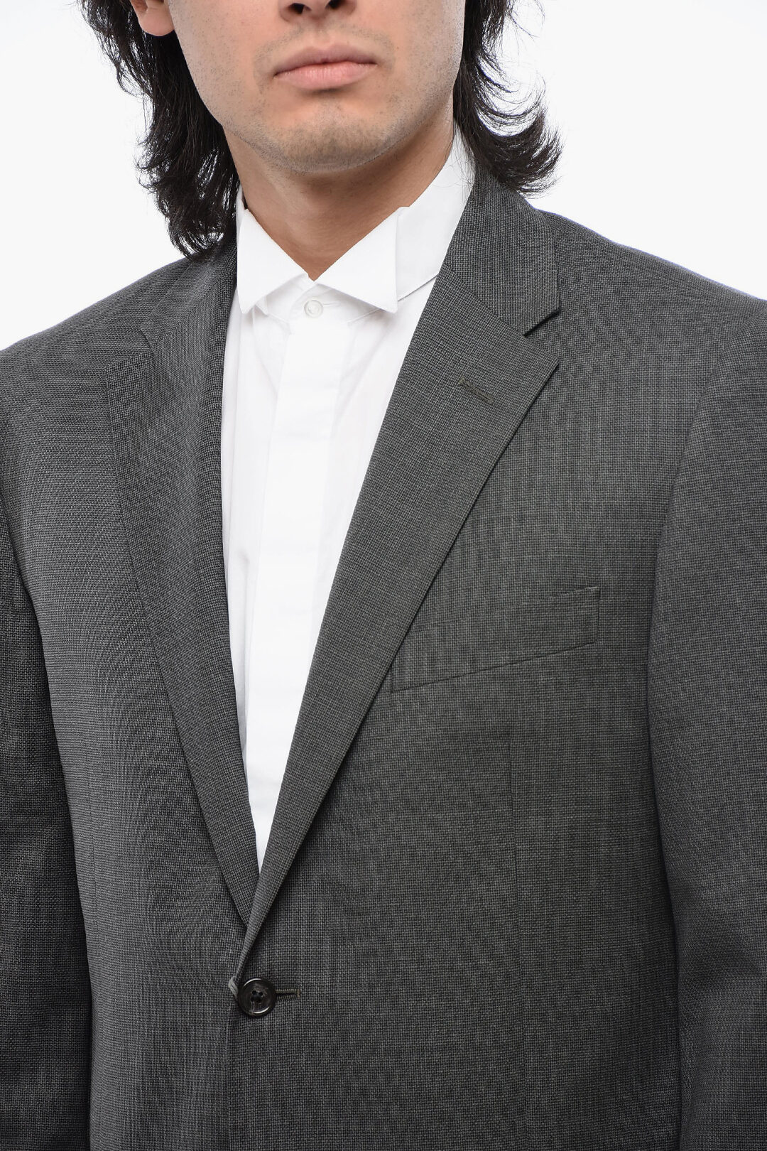 Nino Danieli Half-lined Blazer with Hopsack Pattern men - Glamood Outlet