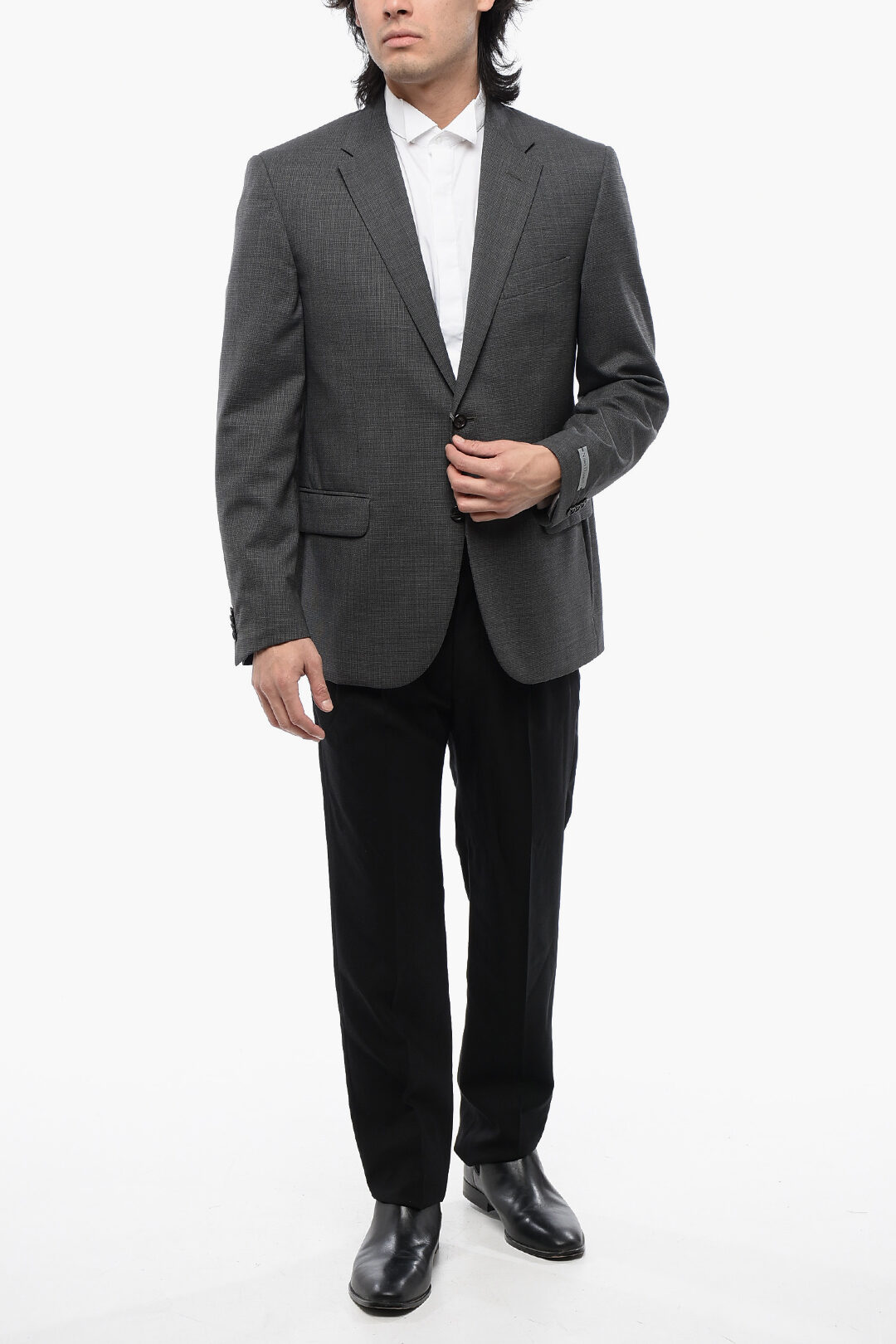Nino Danieli Half-lined Blazer with Hopsack Pattern men - Glamood Outlet
