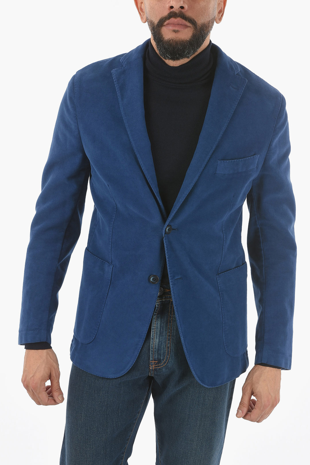 Corneliani Half-Lined Blazer with Welt Pocket and Side Vents men ...