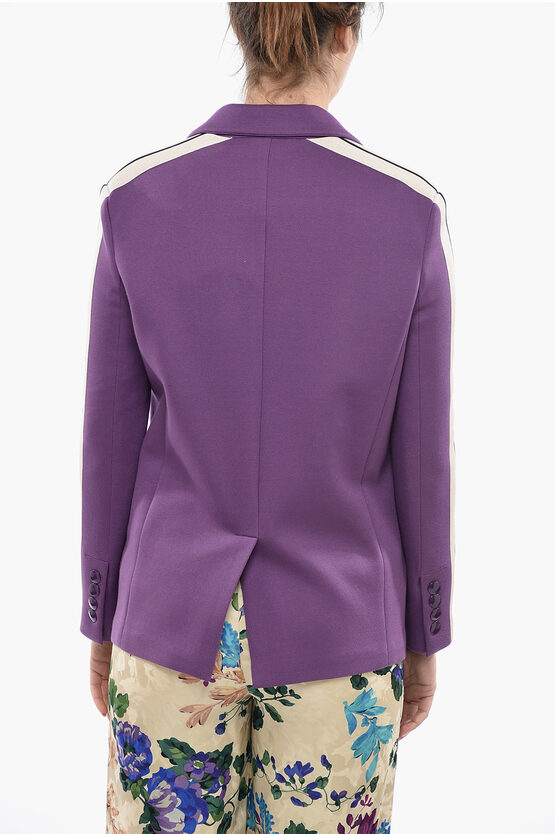 Palm Angels Half-Lined TRACK Blazer With Contrasting Blazer women ...