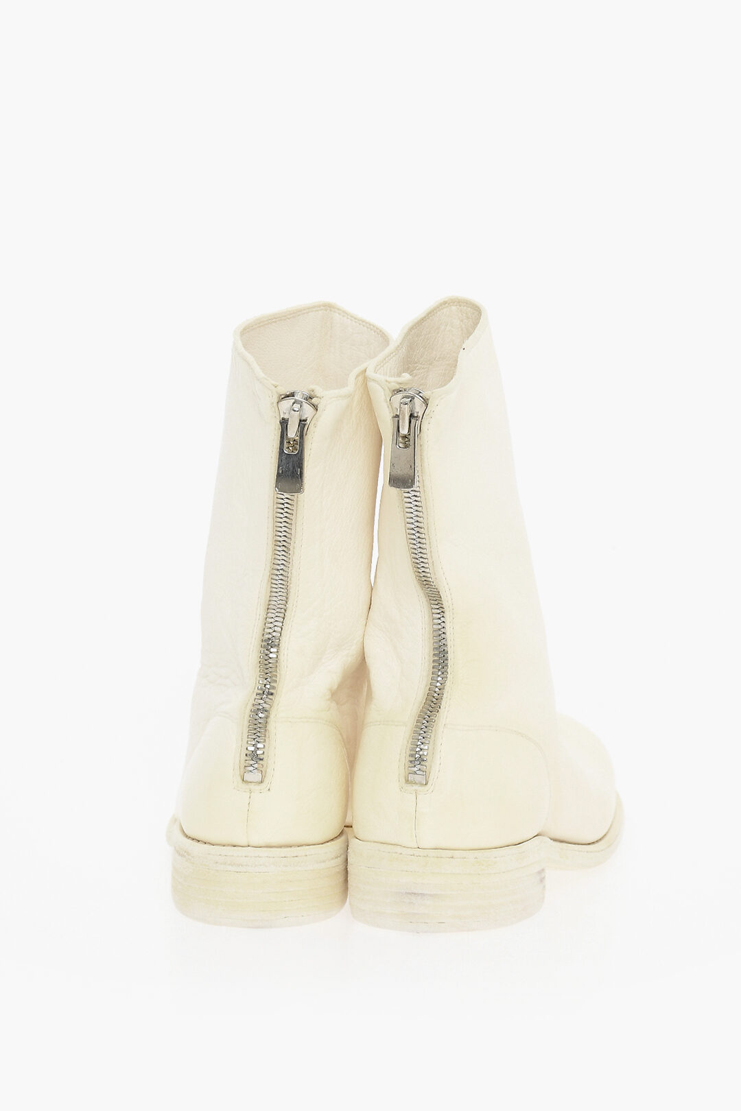Guidi Hammered Leather Boots With Zip Closure unisex men women ...