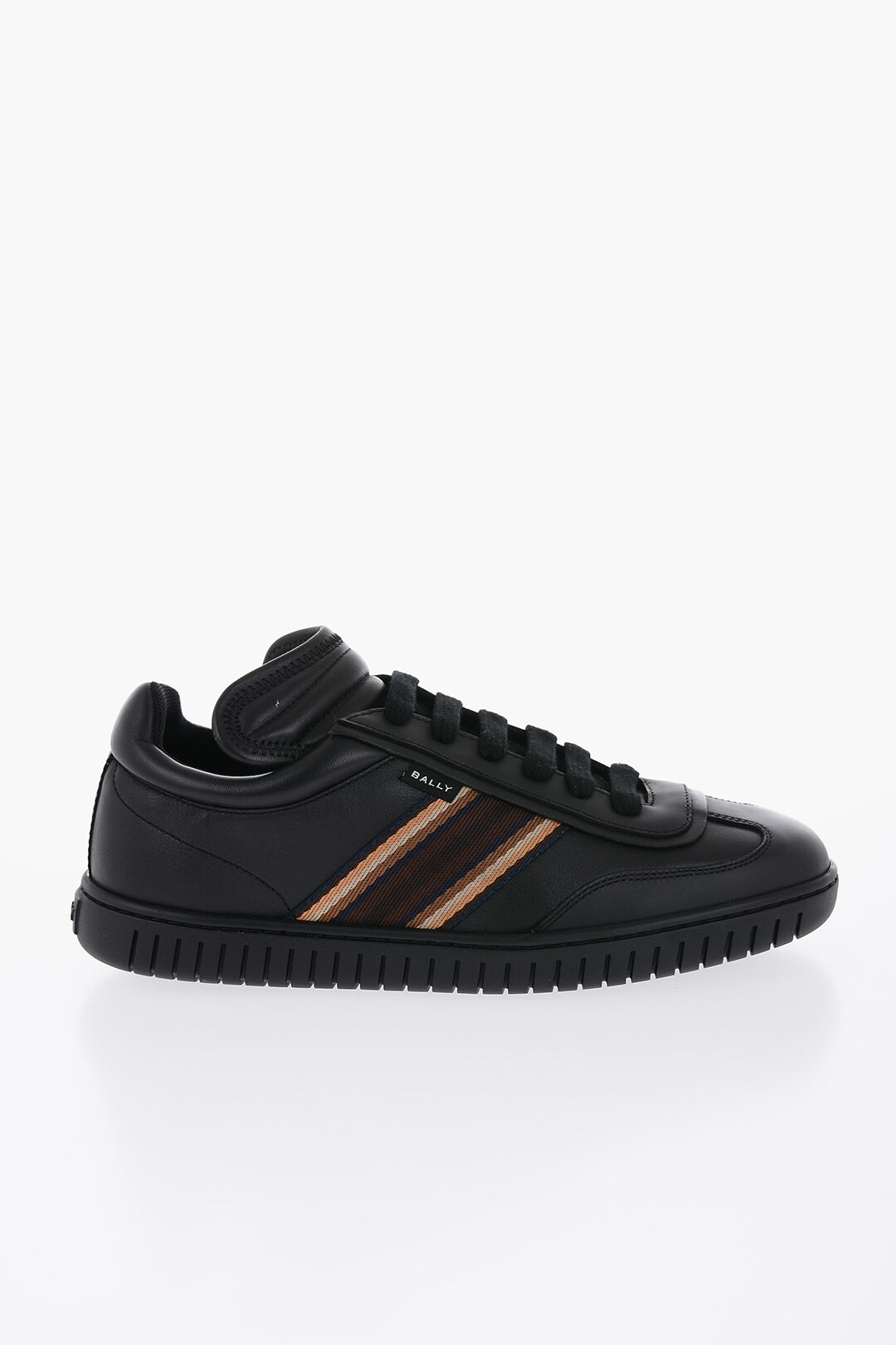 Bally Hammered Leather Loafer with Contrast Band men - Glamood Outlet