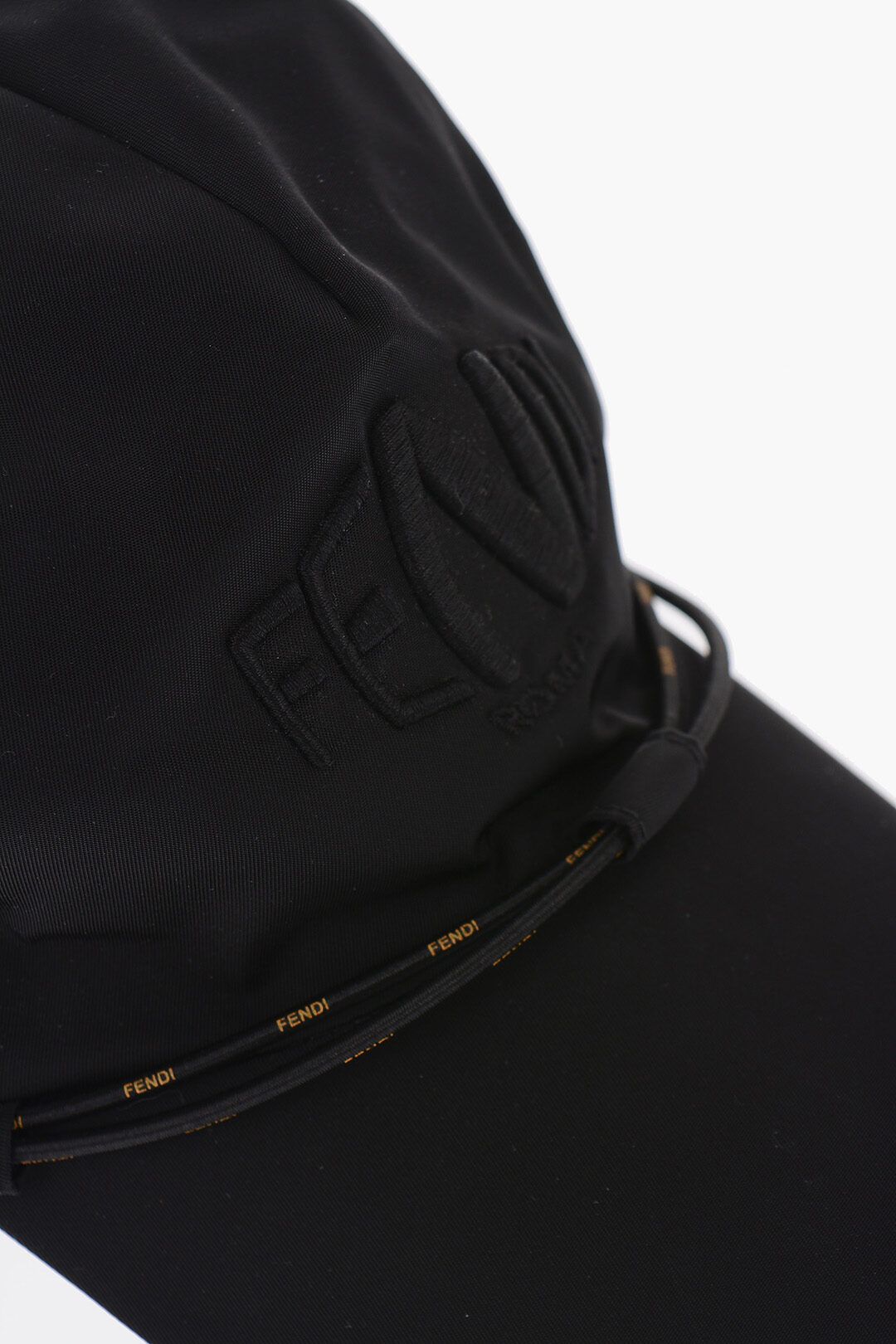 Fendi Hat With Embossed Logo and Logoed Elastic Threads men - Glamood ...