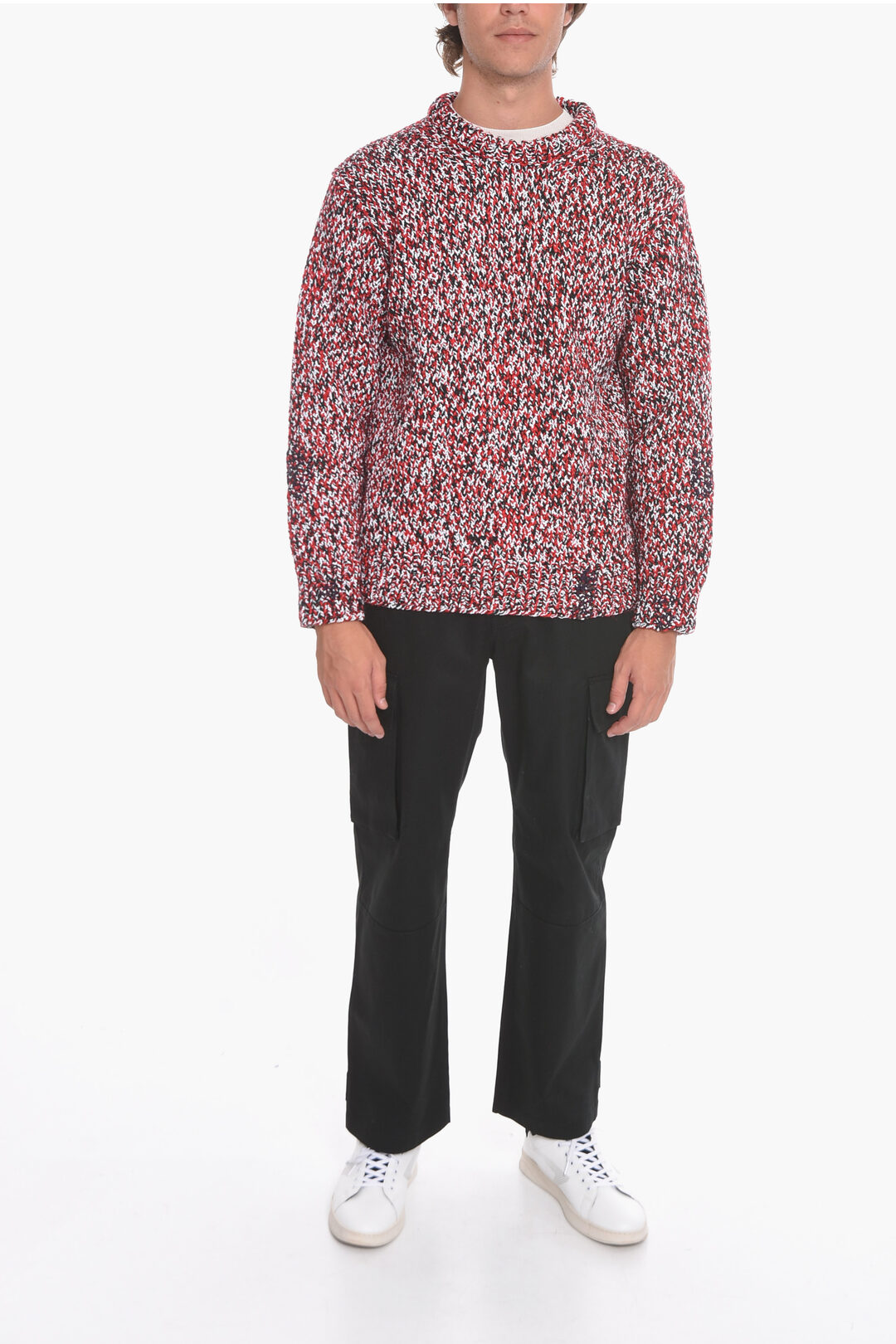 Maison Margiela Heavyweight Wool Pullover with Crewneck men - Glamood ...