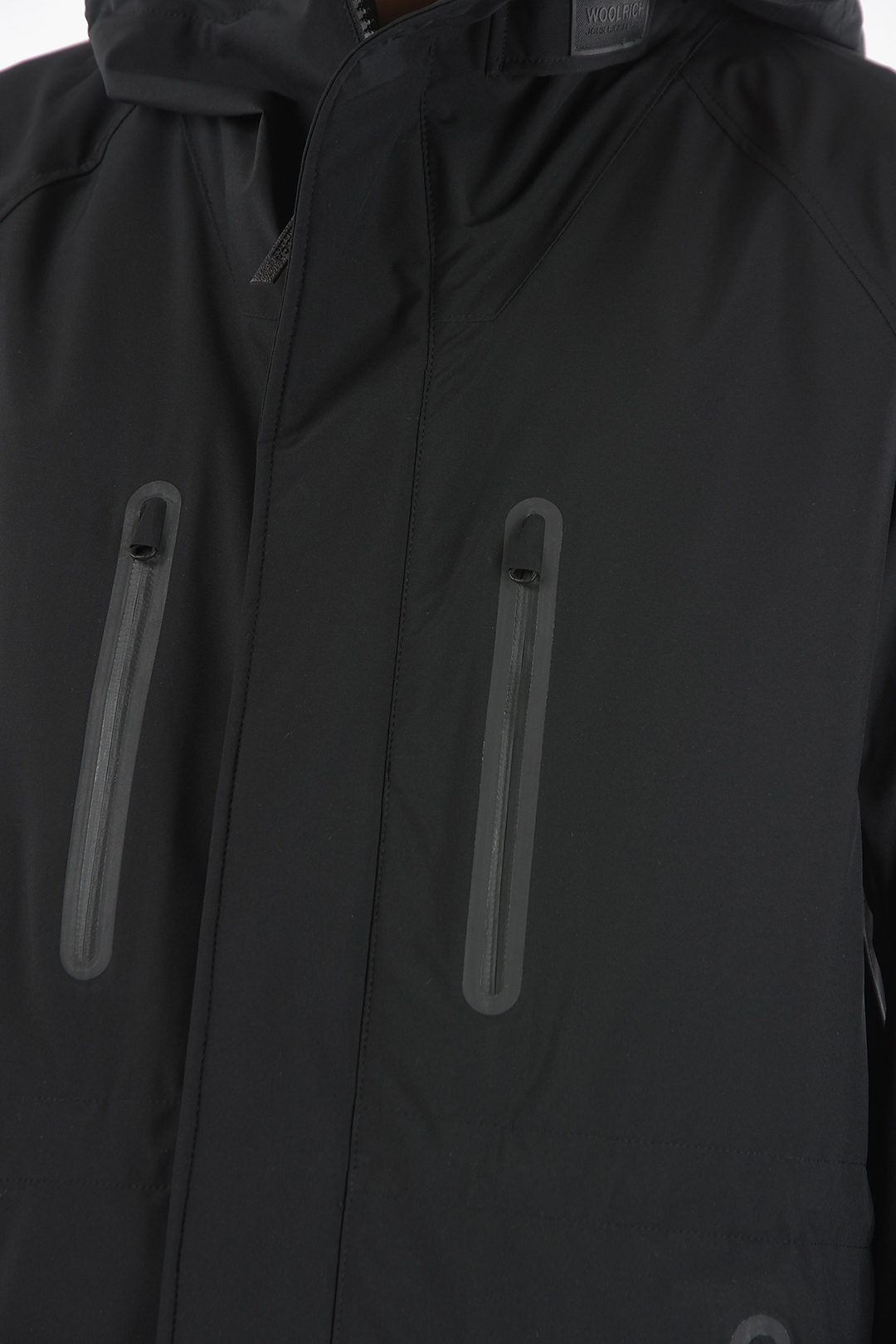 Woolrich Hidden Closure 4 Pockets TECH SPRING Windbreaker men - Glamood ...