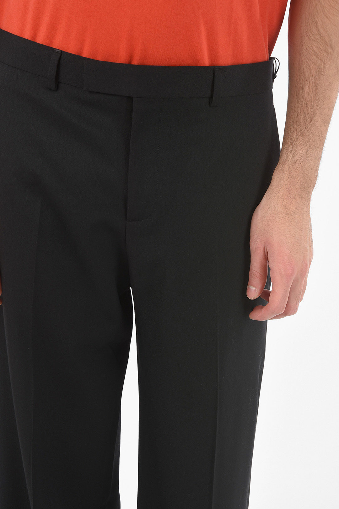 Dior Hidden Fastening Wide Leg Virgin Wool Pants men - Glamood Outlet