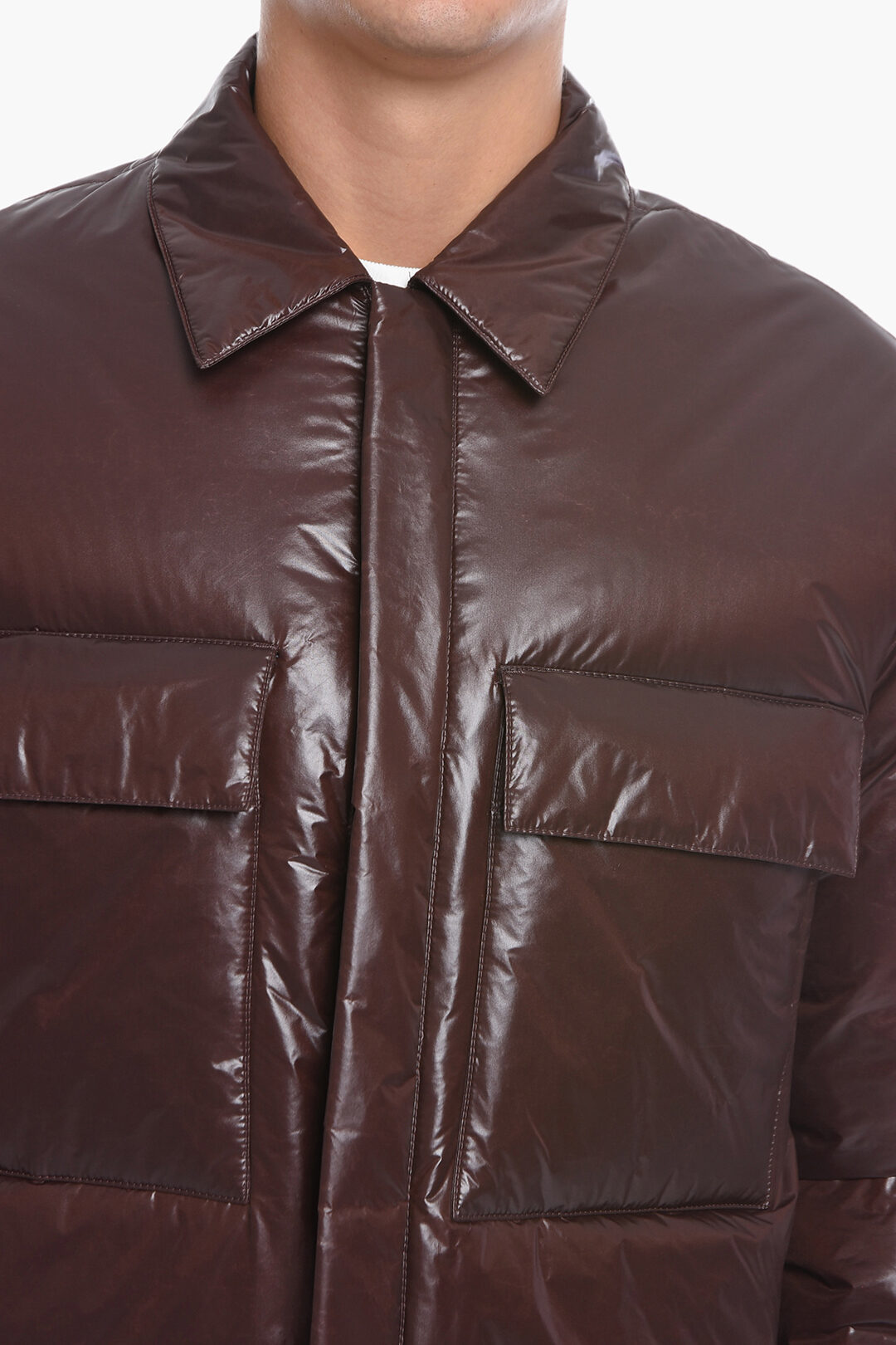 Jil Sander Hidden Zip RECYCLED Saharan Down Jacket men - Glamood Outlet