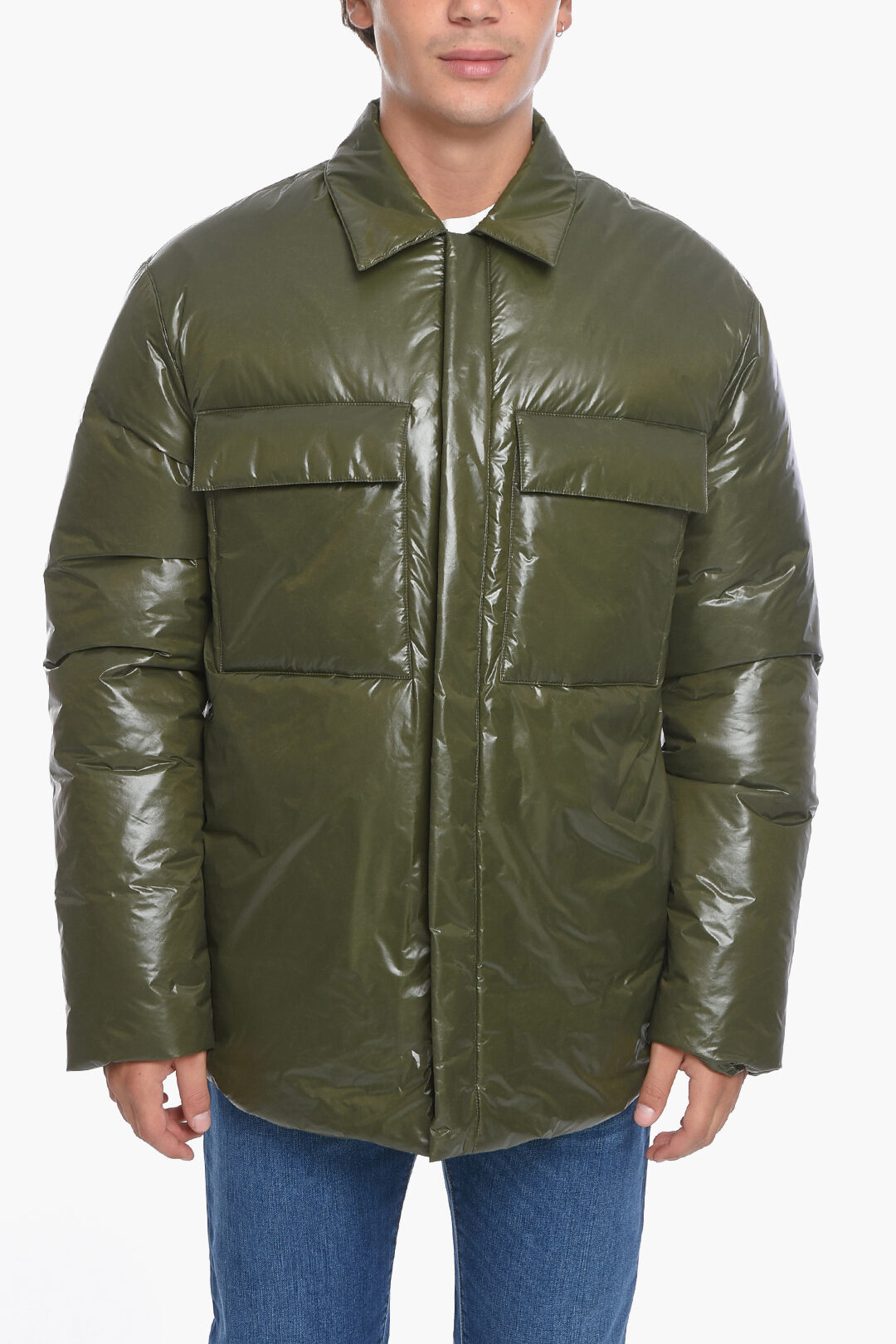 Jil Sander Hidden Zip RECYCLED Saharan Down Jacket men - Glamood Outlet