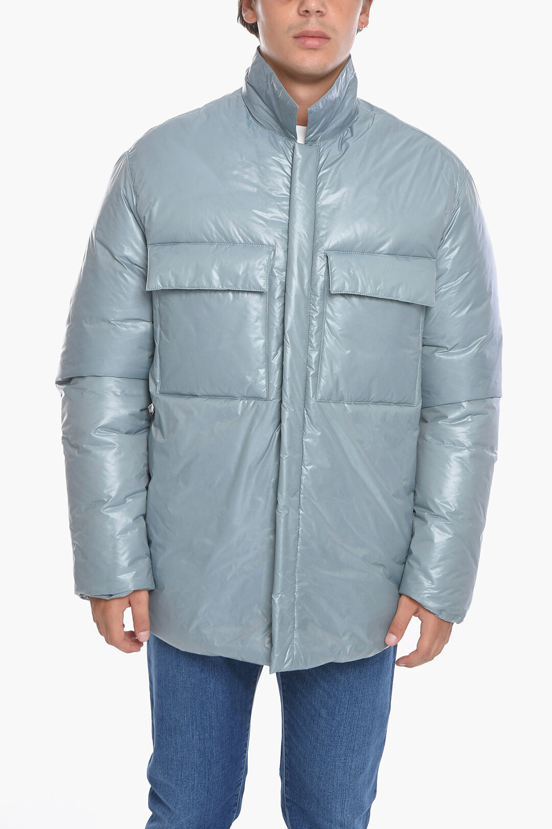 Jil Sander Hidden Zip RECYCLED Saharan Down Jacket men - Glamood Outlet