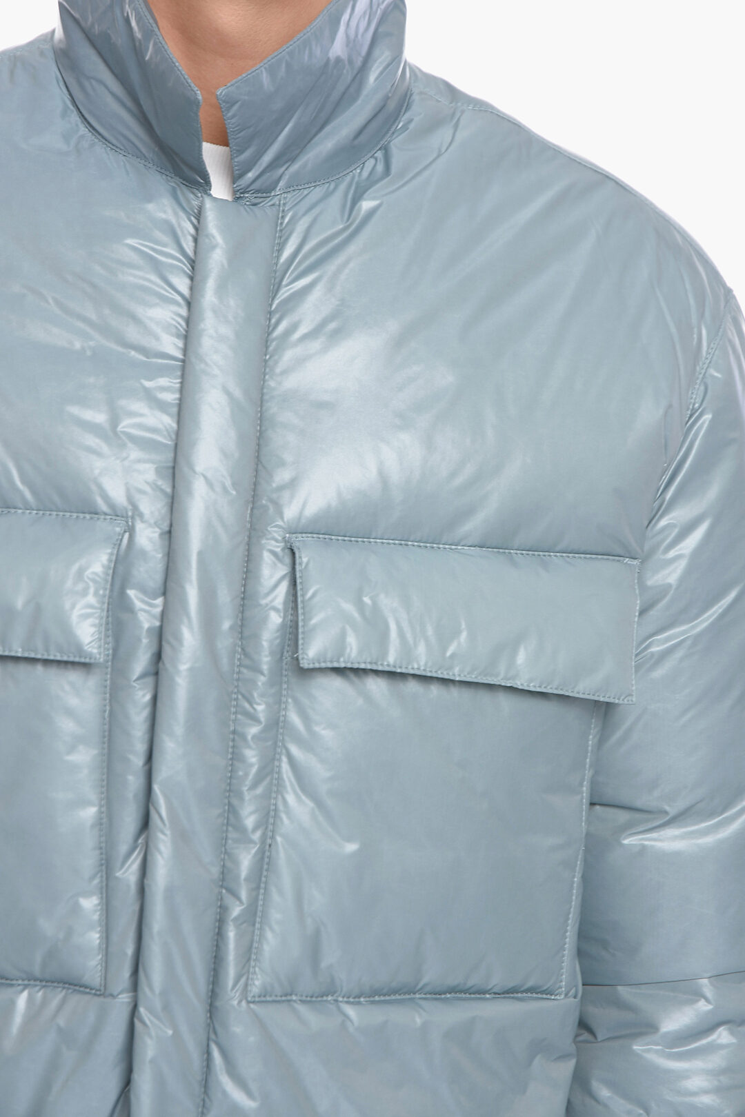 Jil Sander Hidden Zip RECYCLED Saharan Down Jacket men - Glamood Outlet