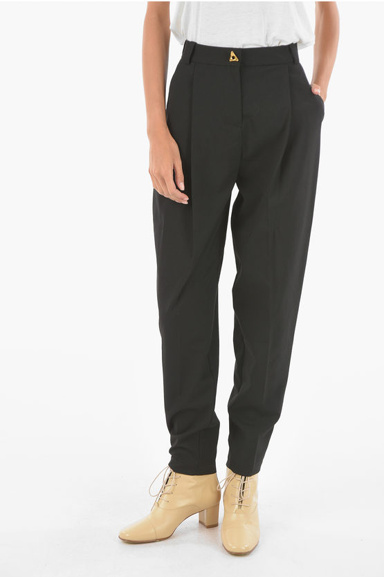 Aeron High Waist Single Pleated Pants with Cuffs women - Glamood Outlet