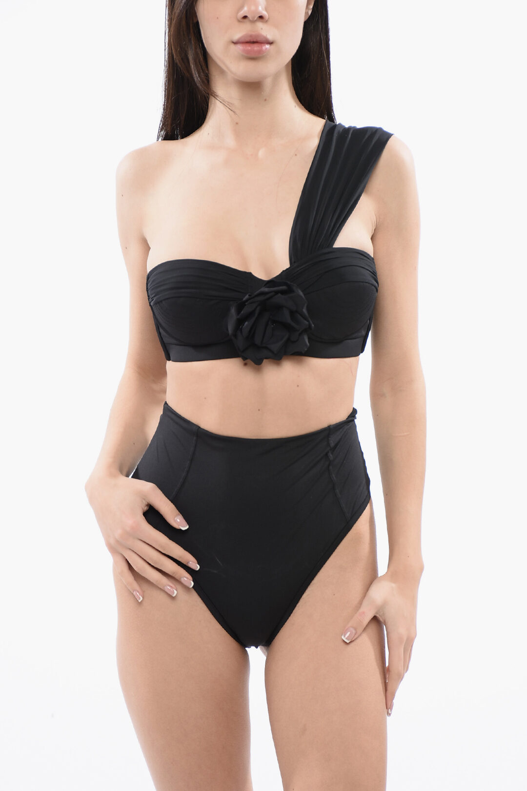 Balmain High-waisted Bikini Set with Rose Detail women - Glamood Outlet