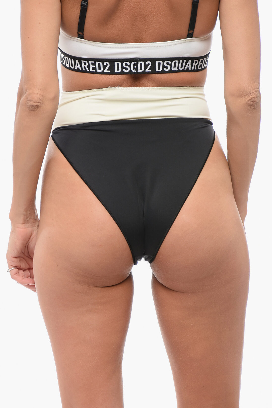 Oseree High-Waisted Two-Tone Bikini Bottom damen - Glamood Outlet