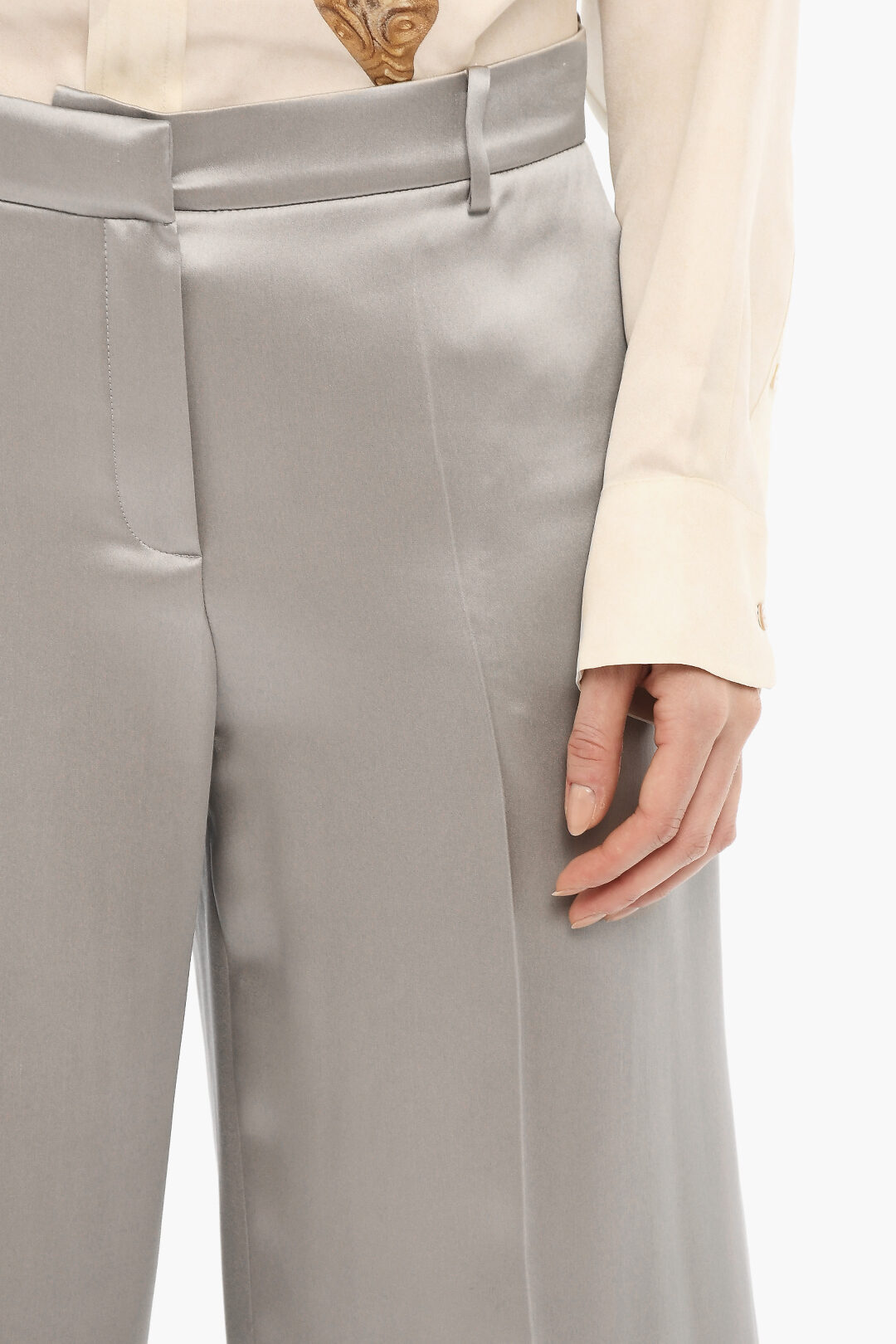 Magda Butrym High-Waisted Virgin Wool Stretch Pants women - Glamood Outlet