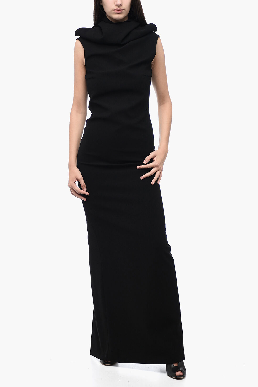 Mônot Hooded Bare Back Sheath Dress with Back Split women - Glamood Outlet
