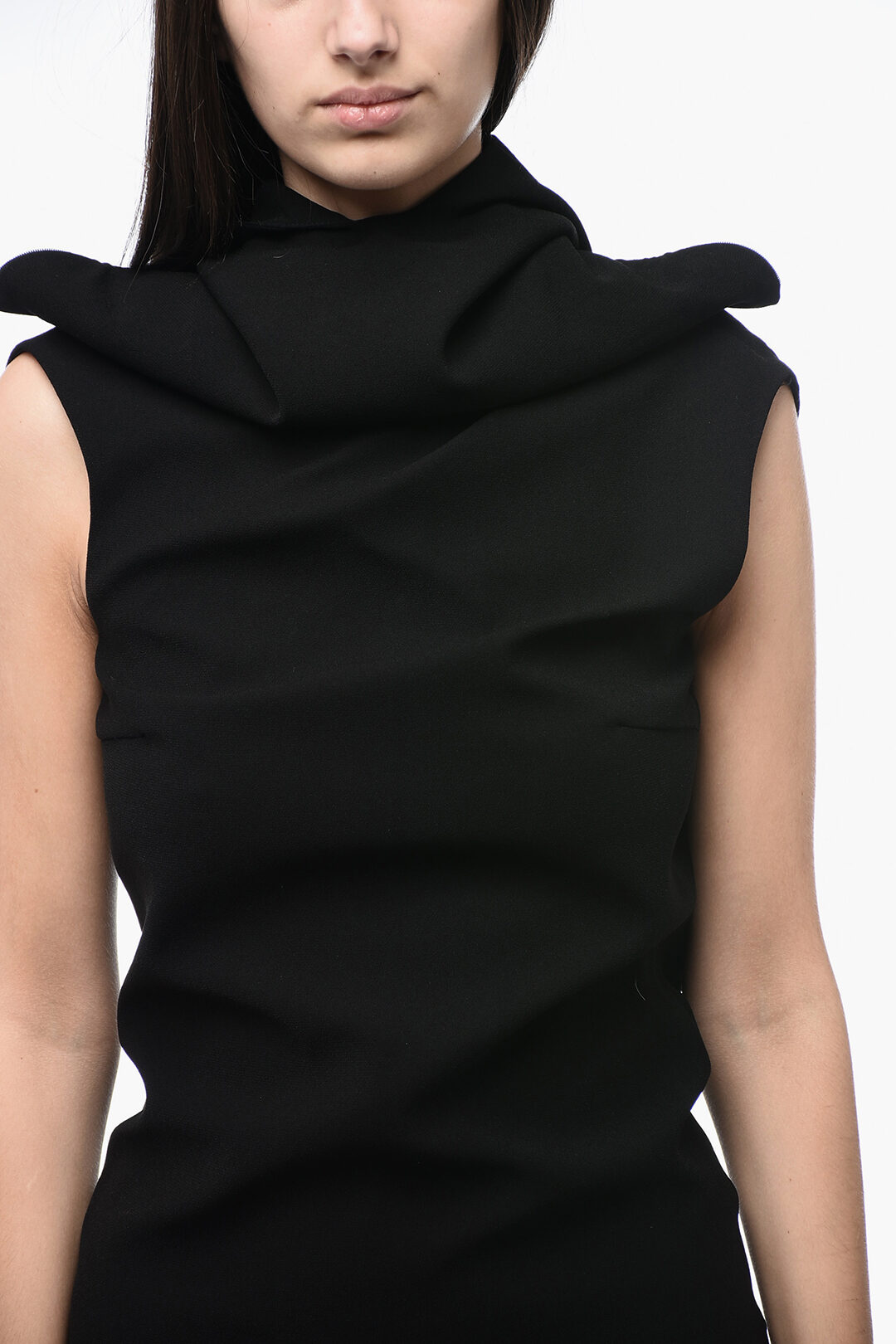 Mônot Hooded Bare Back Sheath Dress with Back Split women - Glamood Outlet