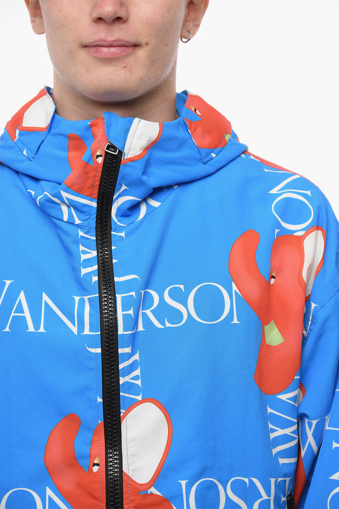 J.W.Anderson Hooded ELEPHANT Nylon Windbreaker men - Glamood Outlet