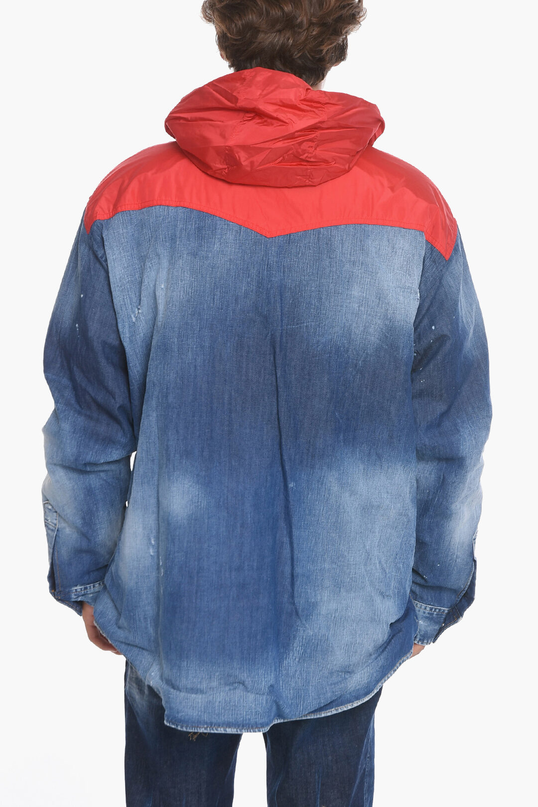 Dsquared2 Hooded Padded Denim Jacket men - Glamood Outlet
