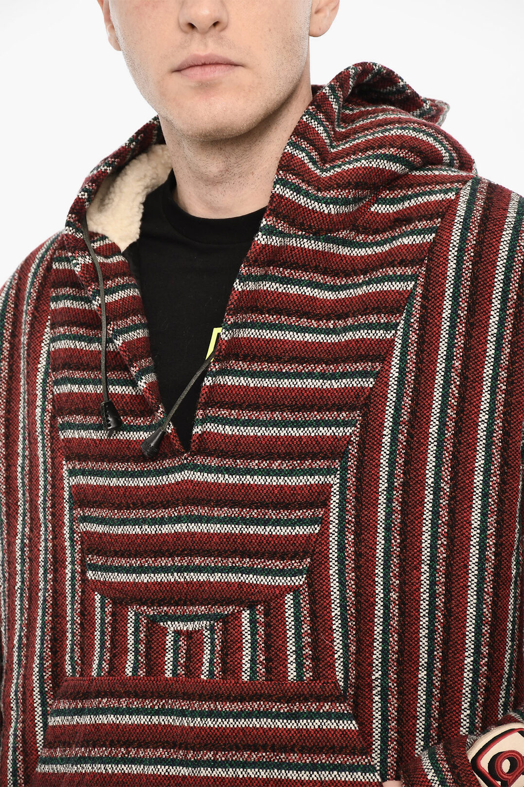 Dsquared2 Hooded Padded Striped Wool Anorak men - Glamood Outlet