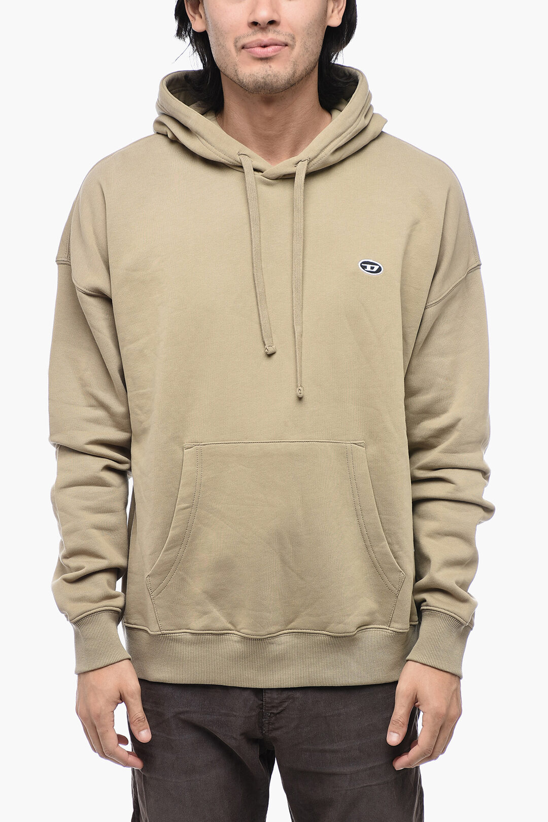 Diesel Hooded S-ROB-HOOD-DOVAL Sweatshirt with Embroidered Logo men ...