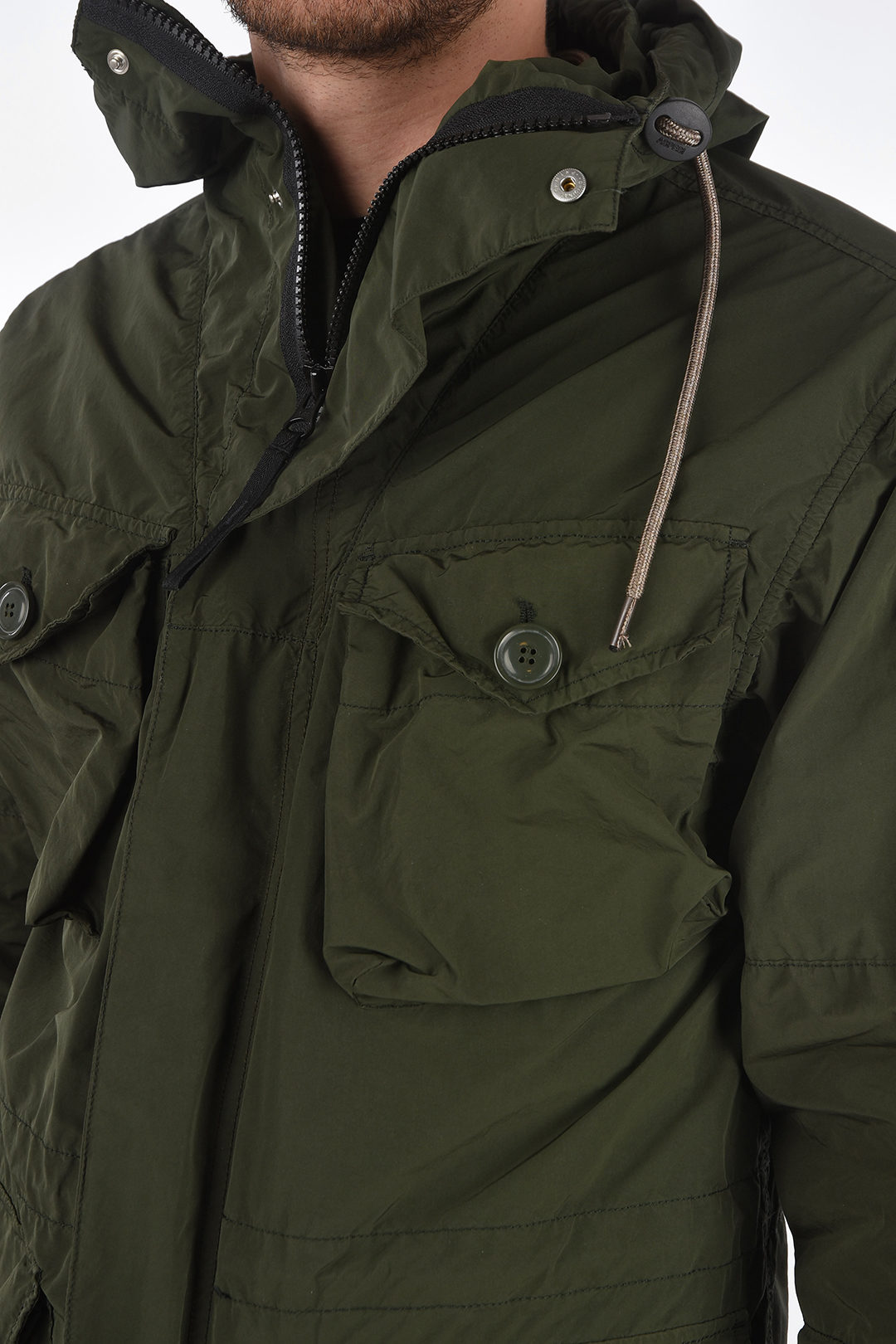 Aspesi Hoodie Multi Pocket Parka men - Glamood Outlet