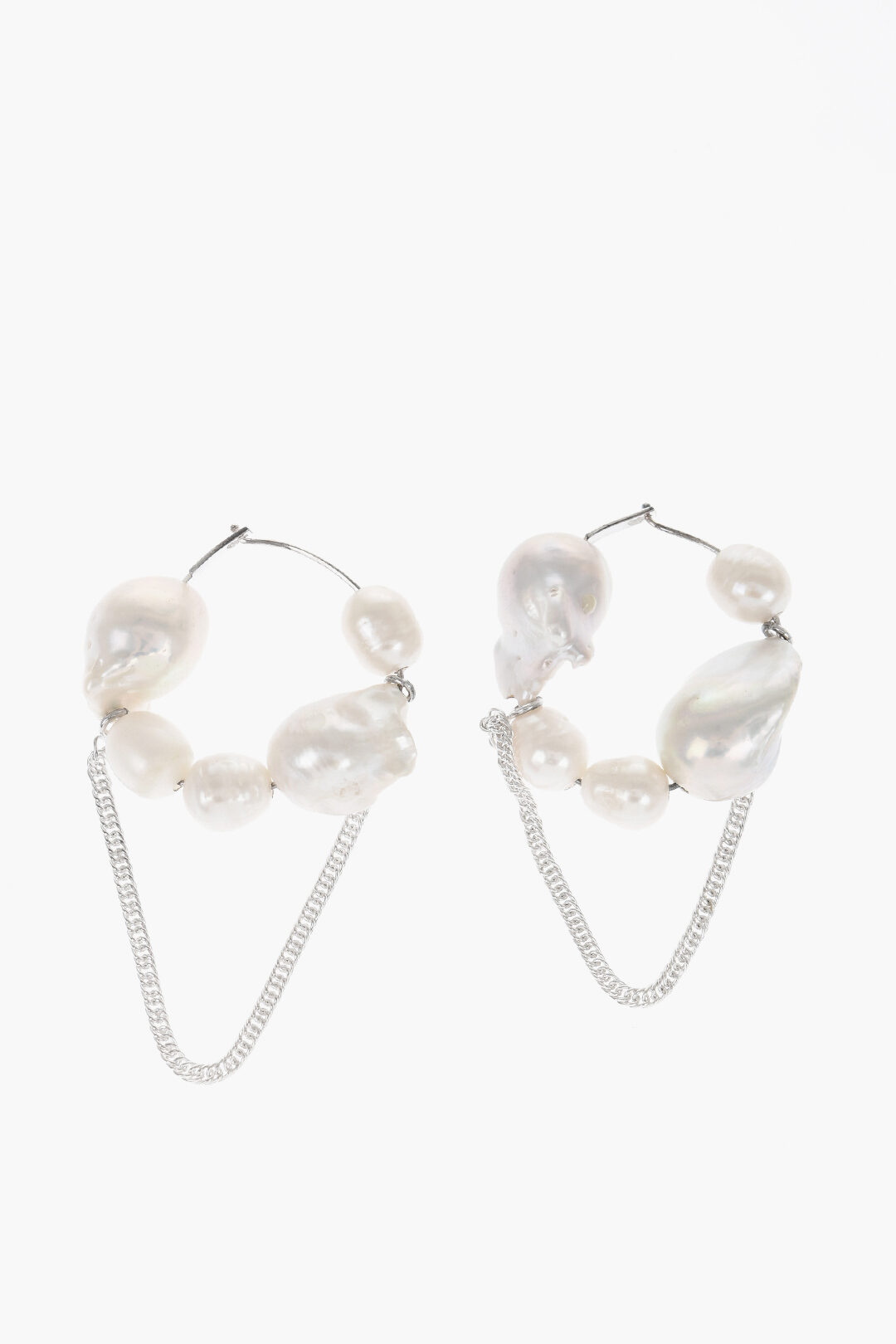 Jil Sander Hoop SWEET CONNECTION Earrings with Pearls women - Glamood ...