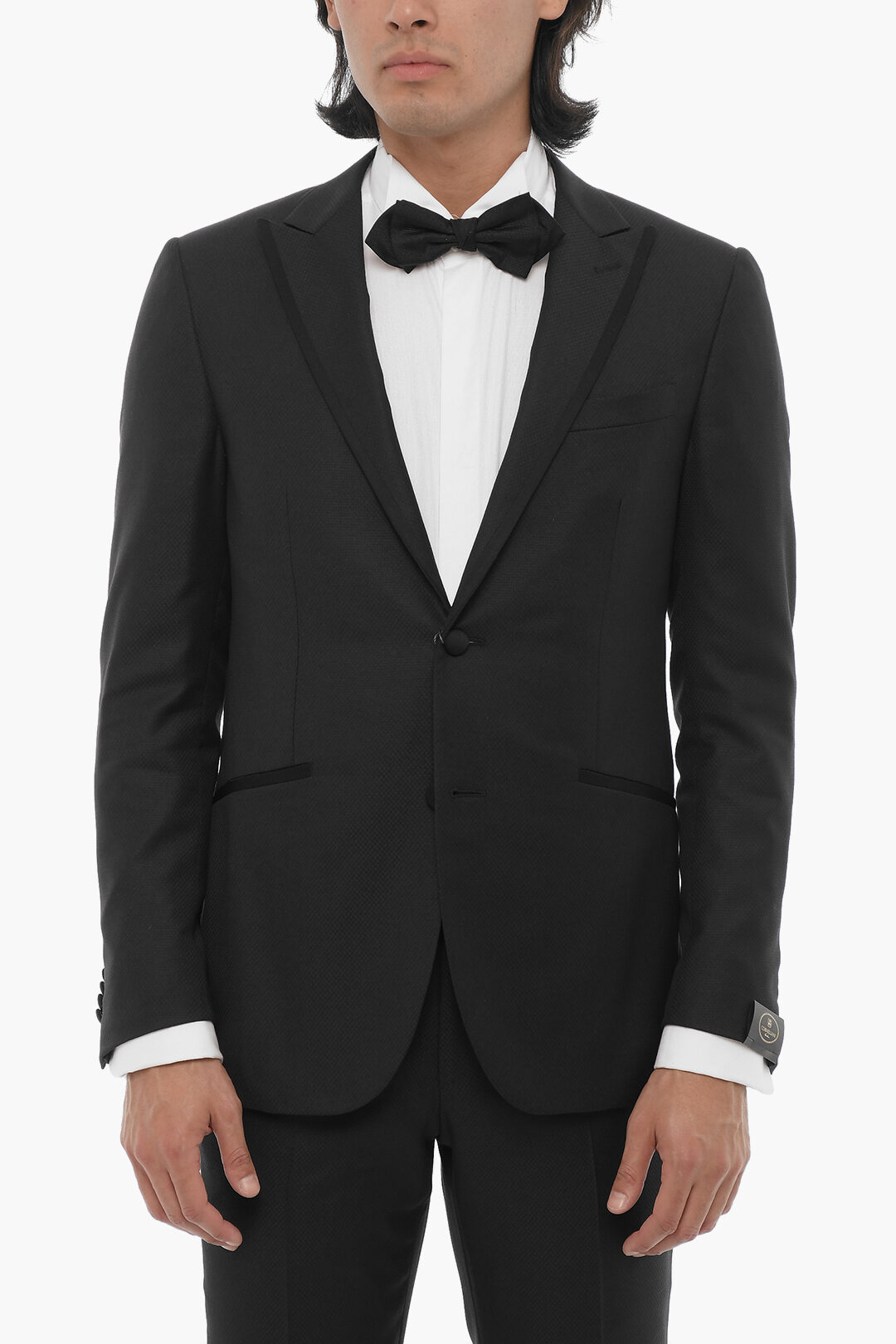 Corneliani Hopsack CERIMONIA ACADEMY Suit with Peak Lapel men - Glamood ...