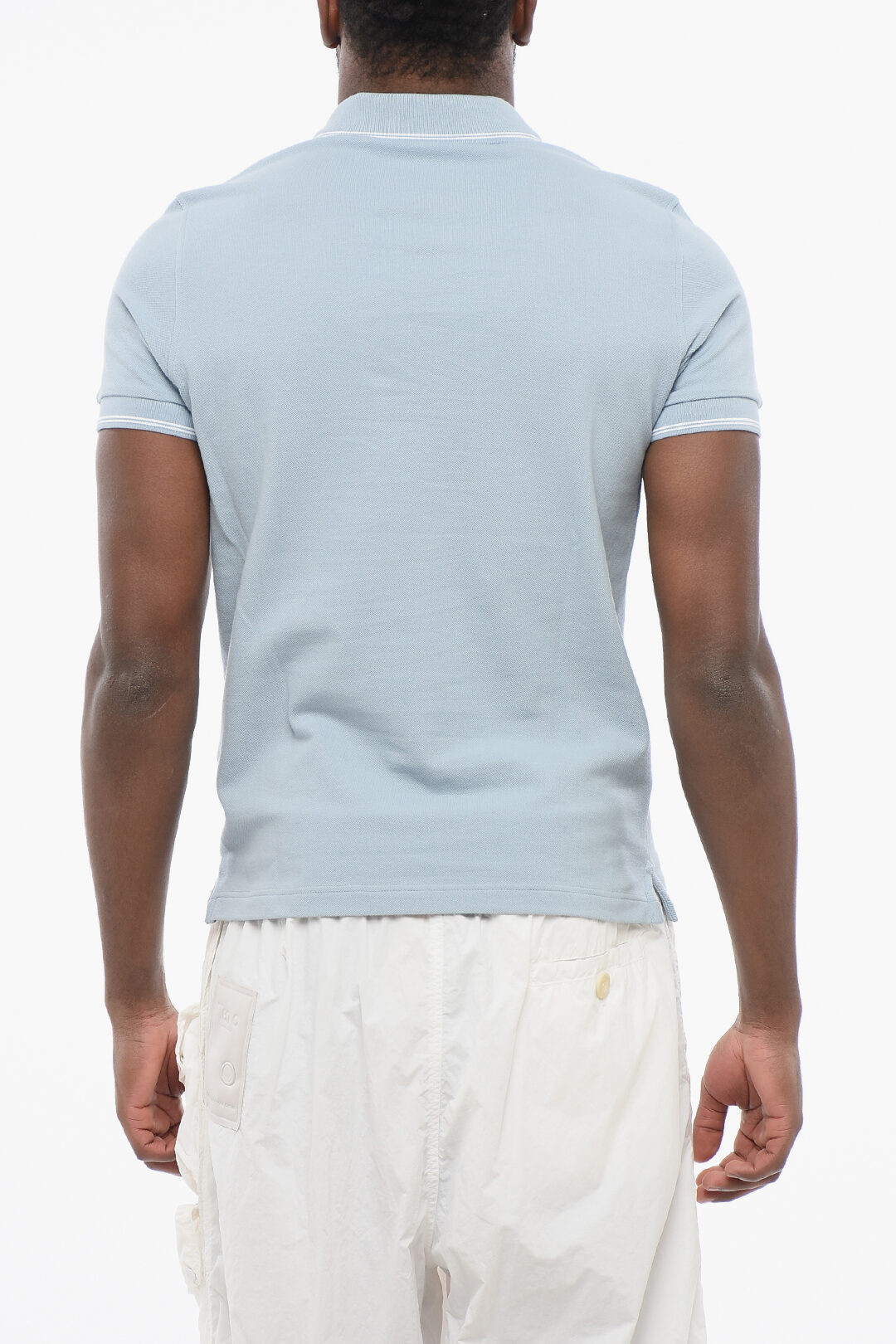 Corneliani Hopsack Cotton Polo Shirt with Breast-pocket men - Glamood ...