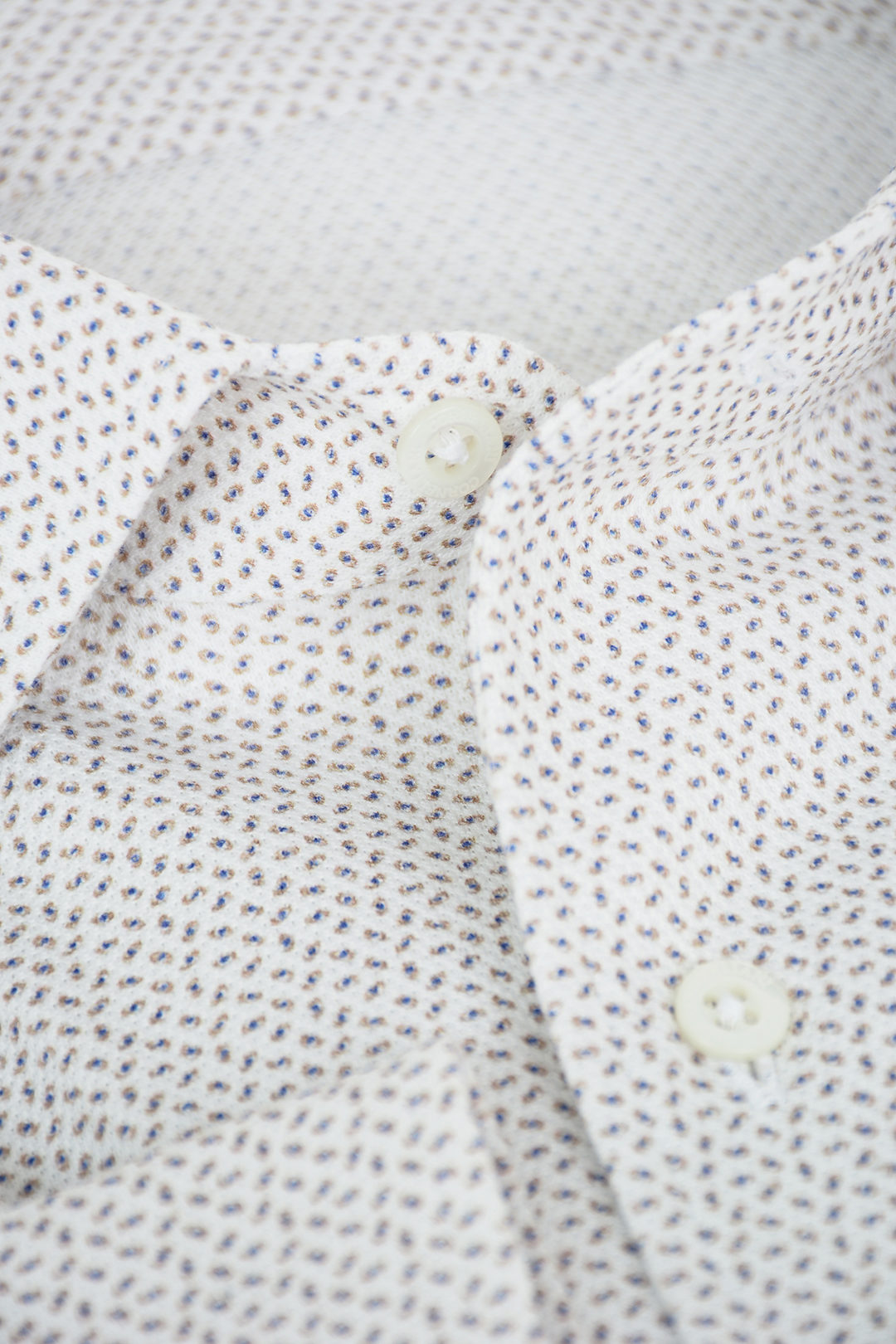 Corneliani Hopsack Cotton Shirt with Eyes Pattern men - Glamood Outlet