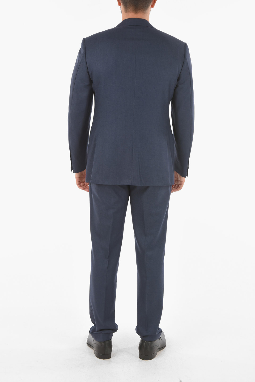 Corneliani hopsack LEADER notch lapel 2-button suit drop 7R men ...