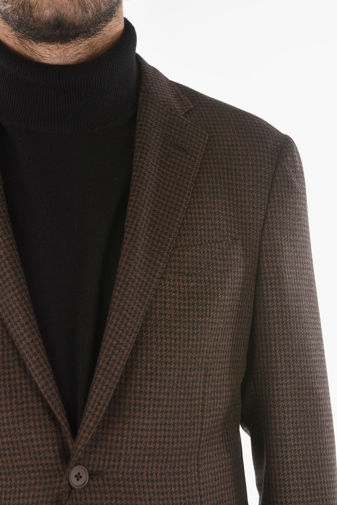 Corneliani Houndstoothed GATE Blazer with Notch Lapel men - Glamood Outlet