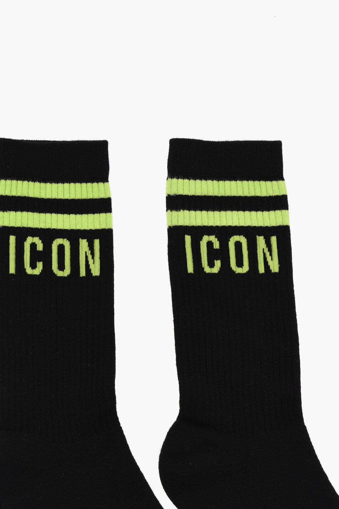 Dsquared2 ICON Ribbed Mid-Crew Socks with Contrasting Details men ...