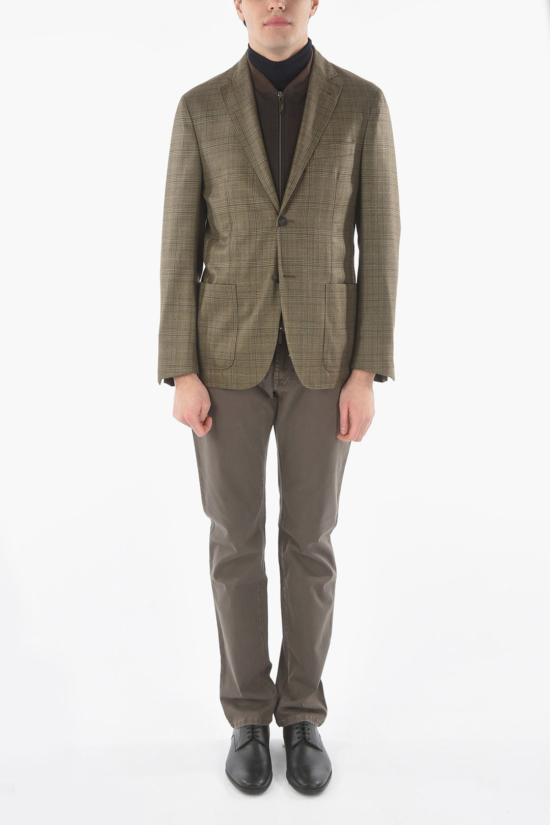 Corneliani ID COLLECTION Half-Lined Blazer with Double Collar men ...