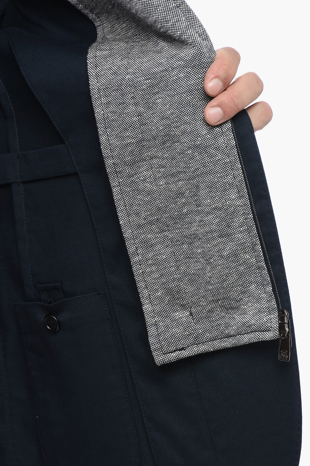 Corneliani ID Cotton-blended IDENTITY Blazer with Removable Layer men ...