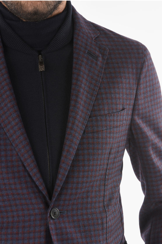 Corneliani ID Gun Club Check Blazer with Removable Chest Piece men ...