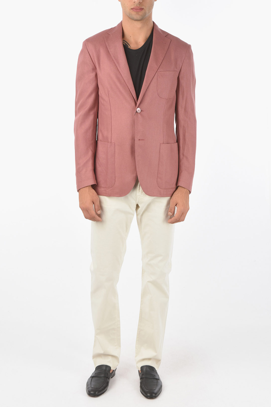Corneliani ID Silk IDENTITY Blazer with Notch Lapel men - Glamood Outlet
