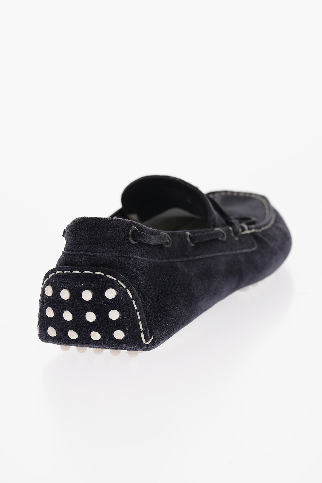 Corneliani ID Suede Boat Deck Shoes with Rubber Dots on the Sole men ...