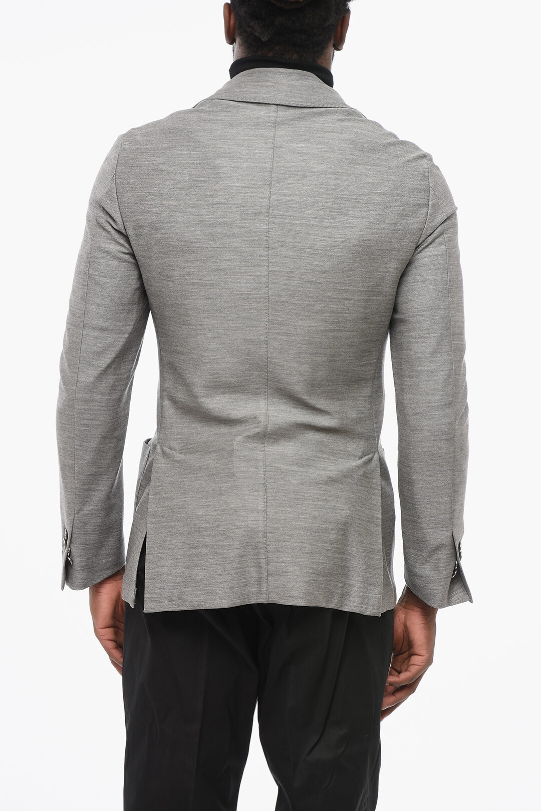 Corneliani ID Virgin Wool Unlined Blazer with Removable Chest Piece men ...