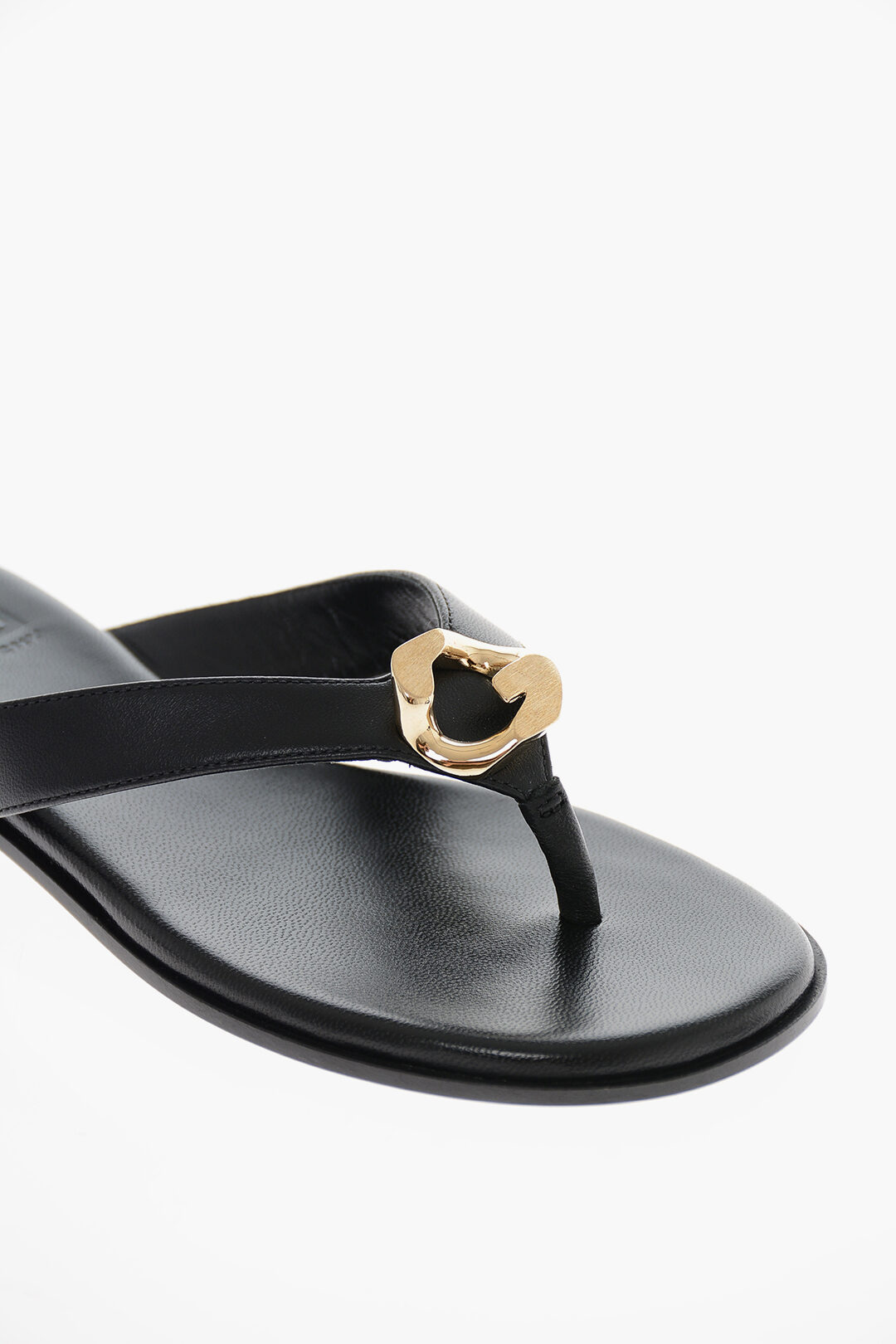 Givenchy Infradito in Pelle CHAIN con Suola in Cuoio donna - Glamood Outlet