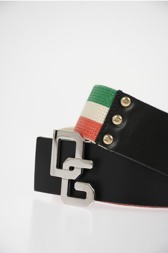 Dolce & Gabbana Italian Flag Fabric Belt men - Glamood Outlet