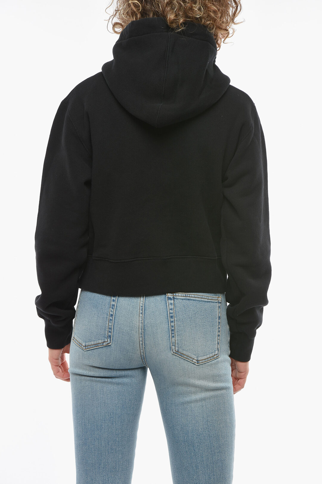 Palm Angels Ivory Cotton Hoodie Sweatshirt with TEDDY BEAR Application ...