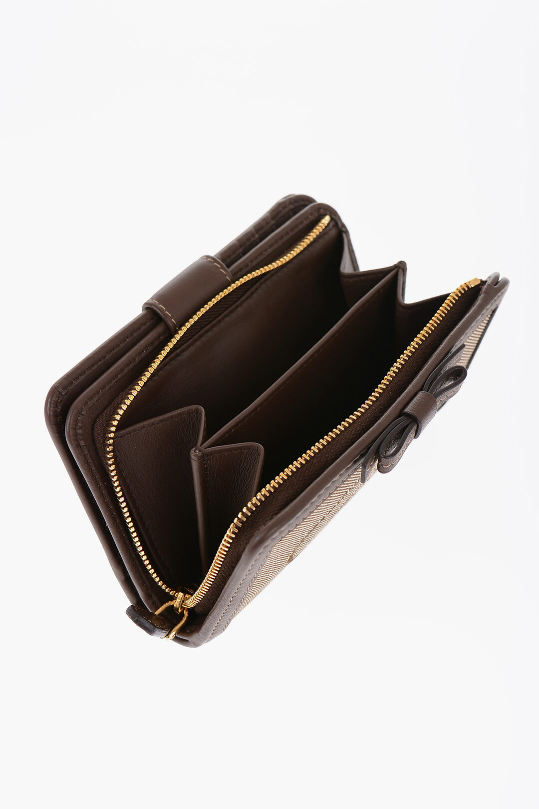 Prada Jacquard Fabric Wallet with Leather Lining women - Glamood Outlet