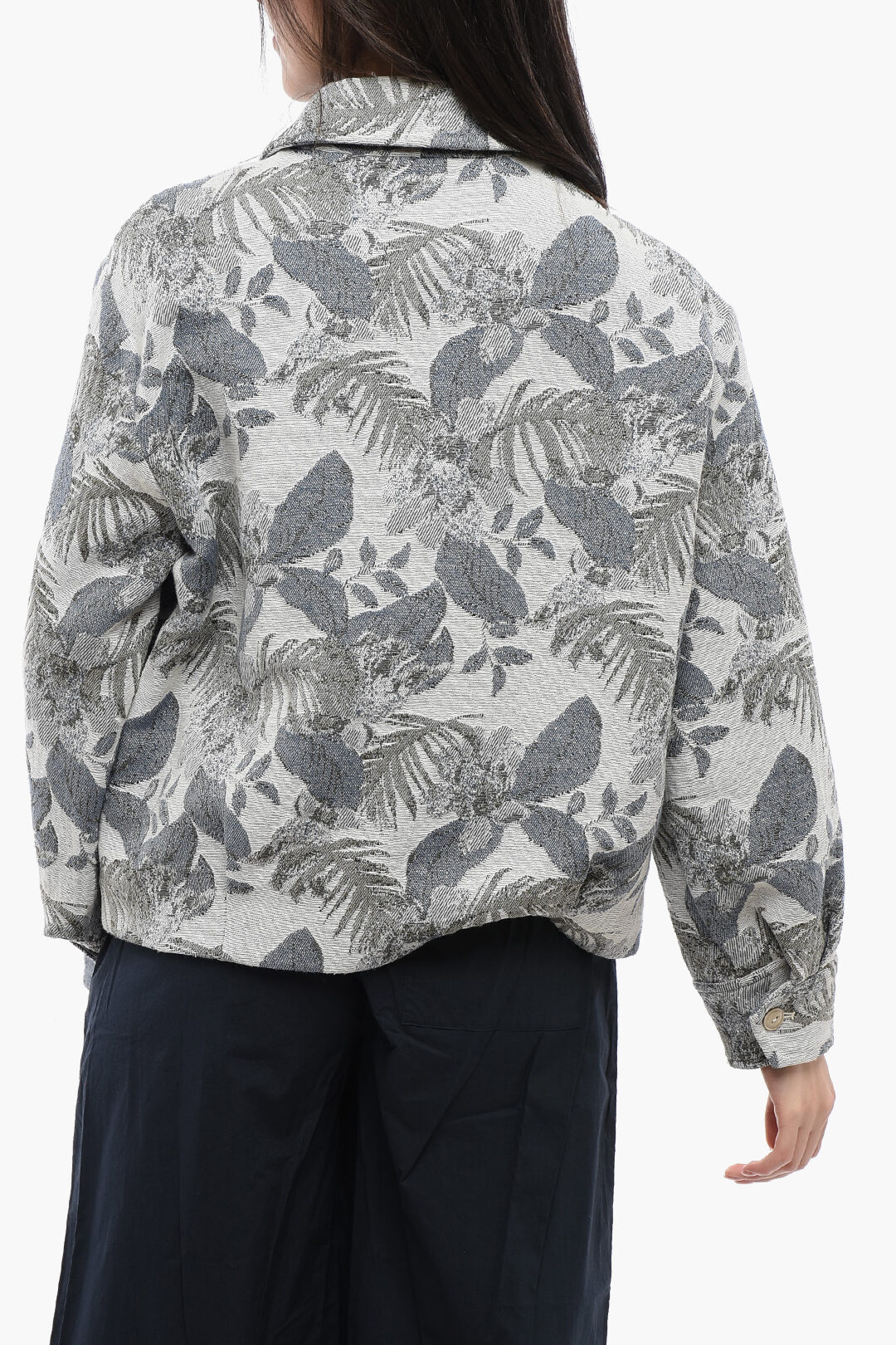 Woolrich Jacquard Floral Pattern TIMBER Overshirt women - Glamood Outlet