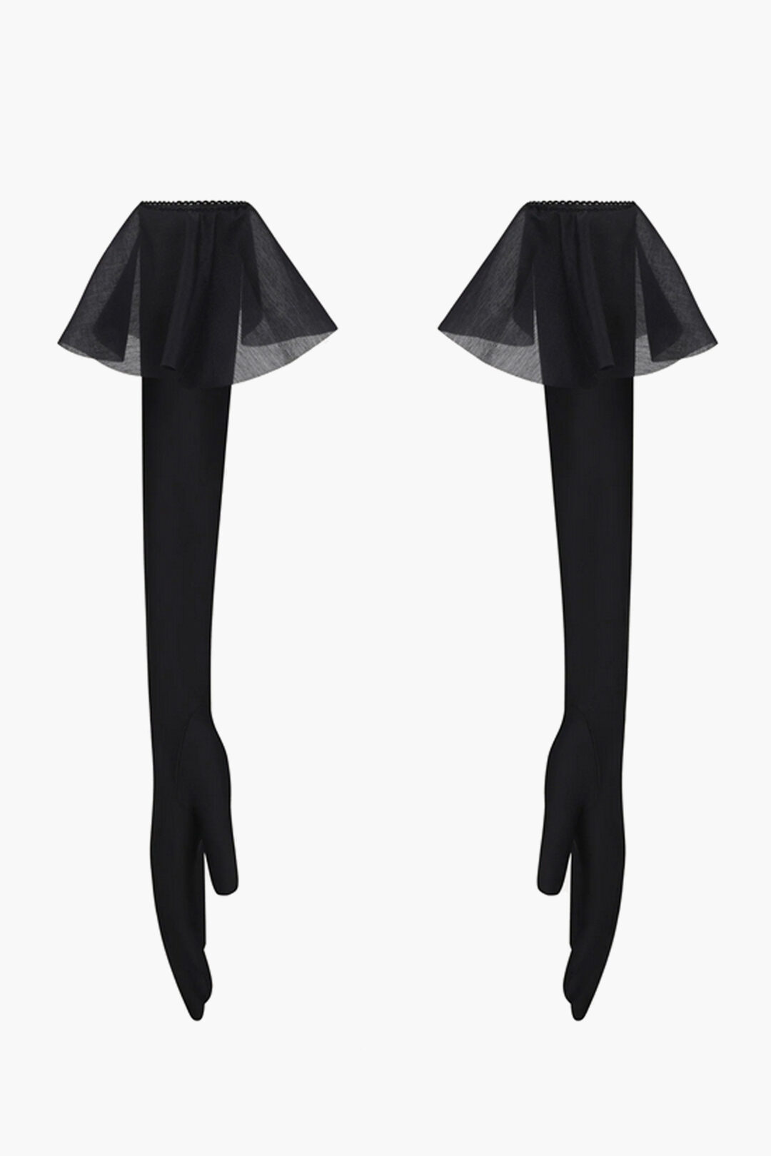 Anna October Jersey Long Gloves with Ruffle Detail women - Glamood Outlet