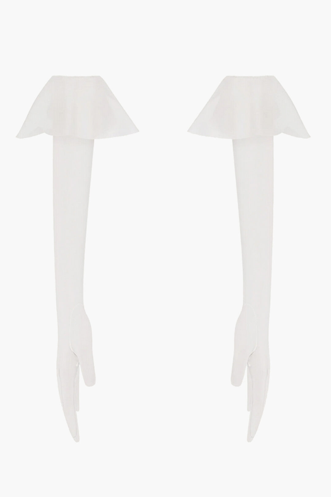 Anna October Jersey Long Gloves with Ruffle Detail women - Glamood Outlet