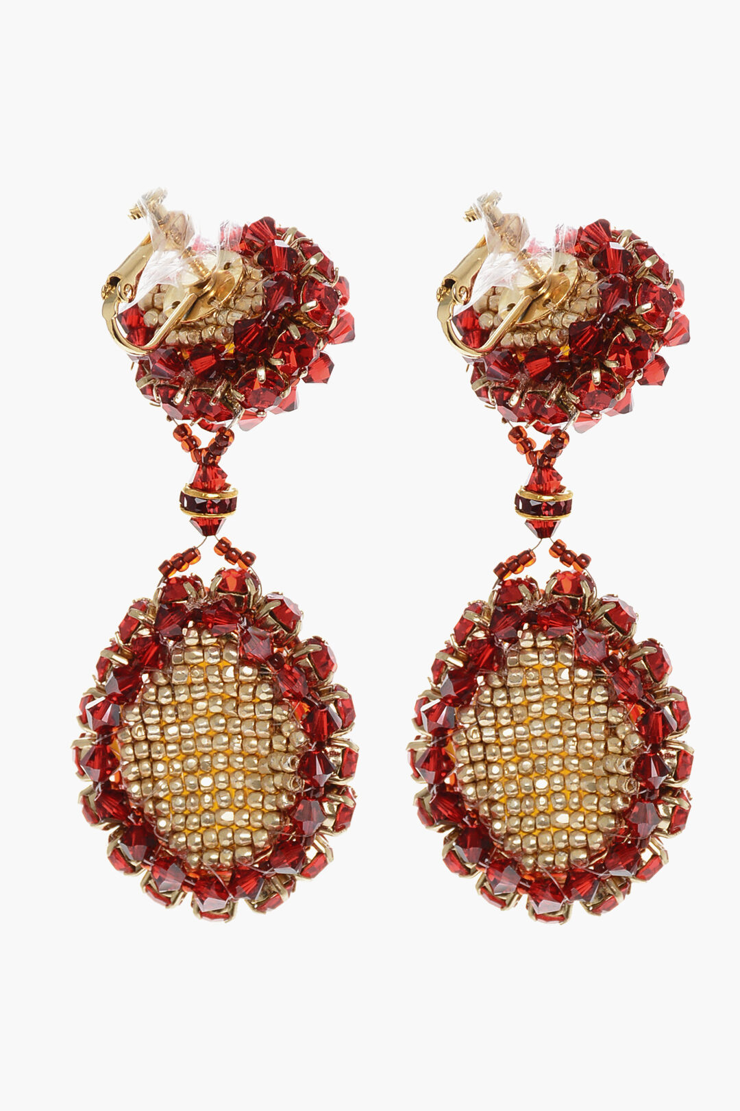 Undercover JUN TAKAHASHI Drop Earrings Decorated with Rhinestones women - Glamood Outlet