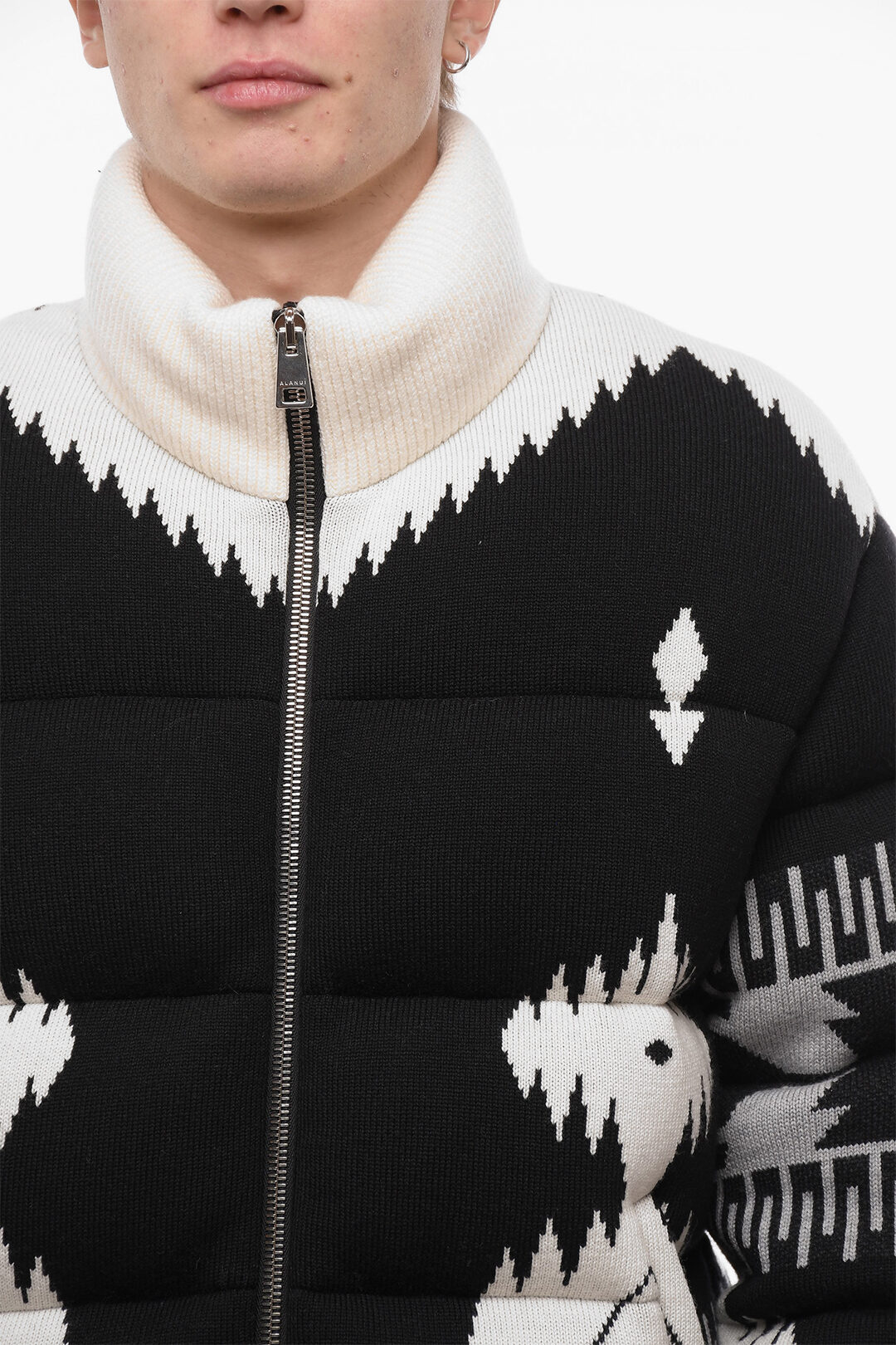 Alanui Knitted ICON Padded Bomber Jacket men - Glamood Outlet