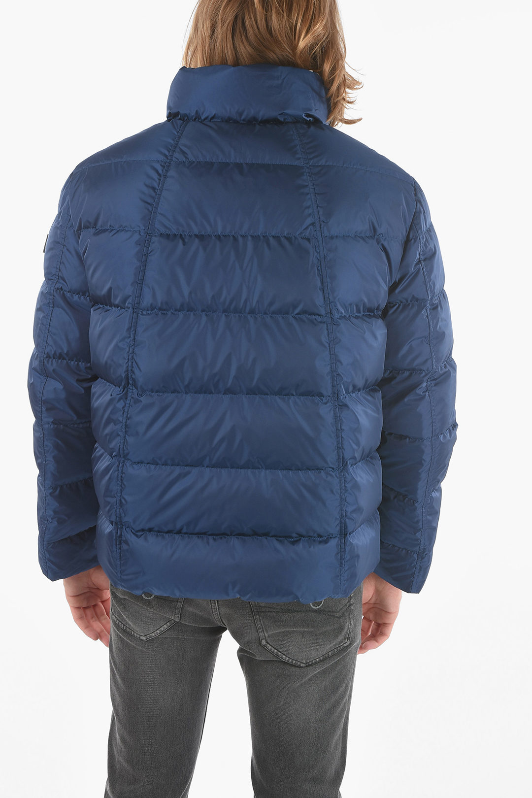 Salvatore Ferragamo Laminated Fabric Reversible Down Puffer men ...