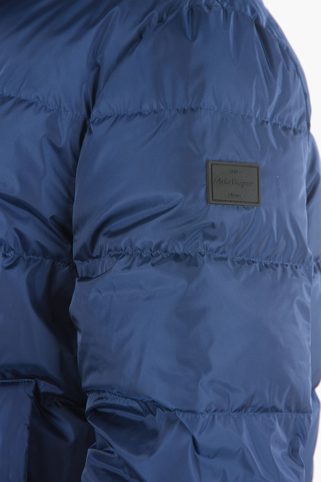 Salvatore Ferragamo Laminated Fabric Reversible Down Puffer men ...